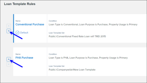 Create a Loan Template Rule