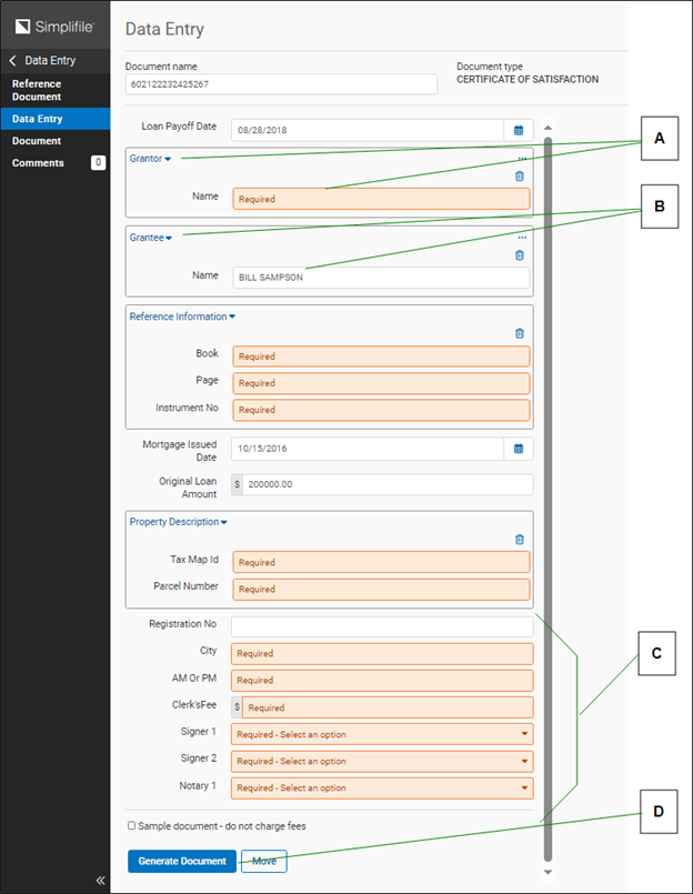 Document Builder use