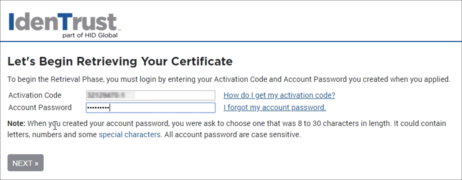 Getting and Using your IdenTrust Digital Certificate